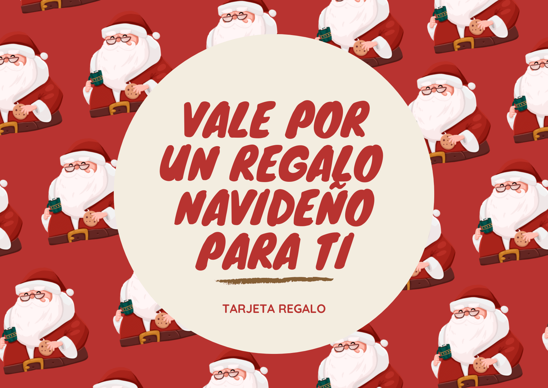 Plantilla vale regalo vacío 🎁 PDF GRATIS para imprimir