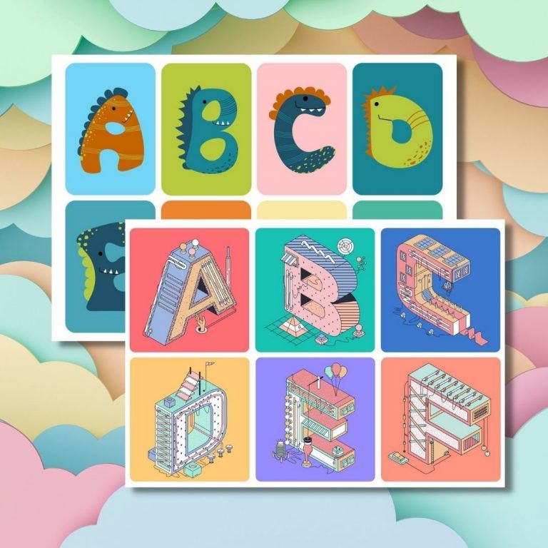 Plantilla de letras para imprimir 🖍️ PDF GRATIS originales