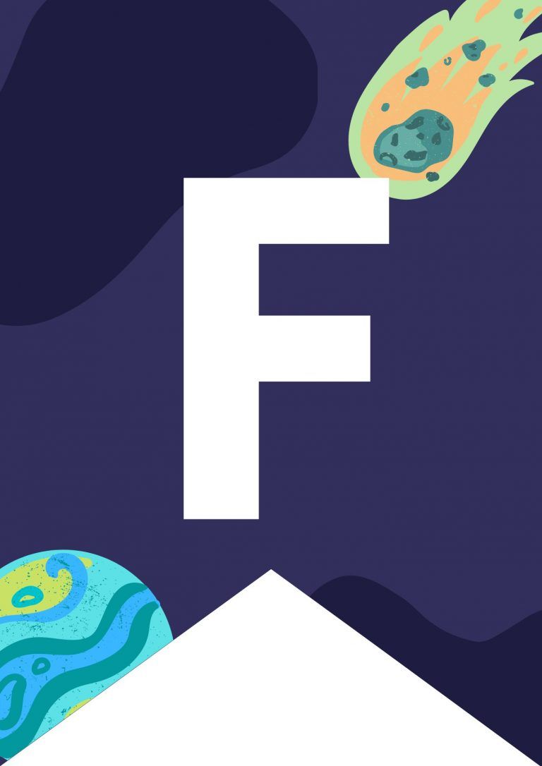 Plantilla de la letra F para imprimir 🖍️ PDF GRATIS originales