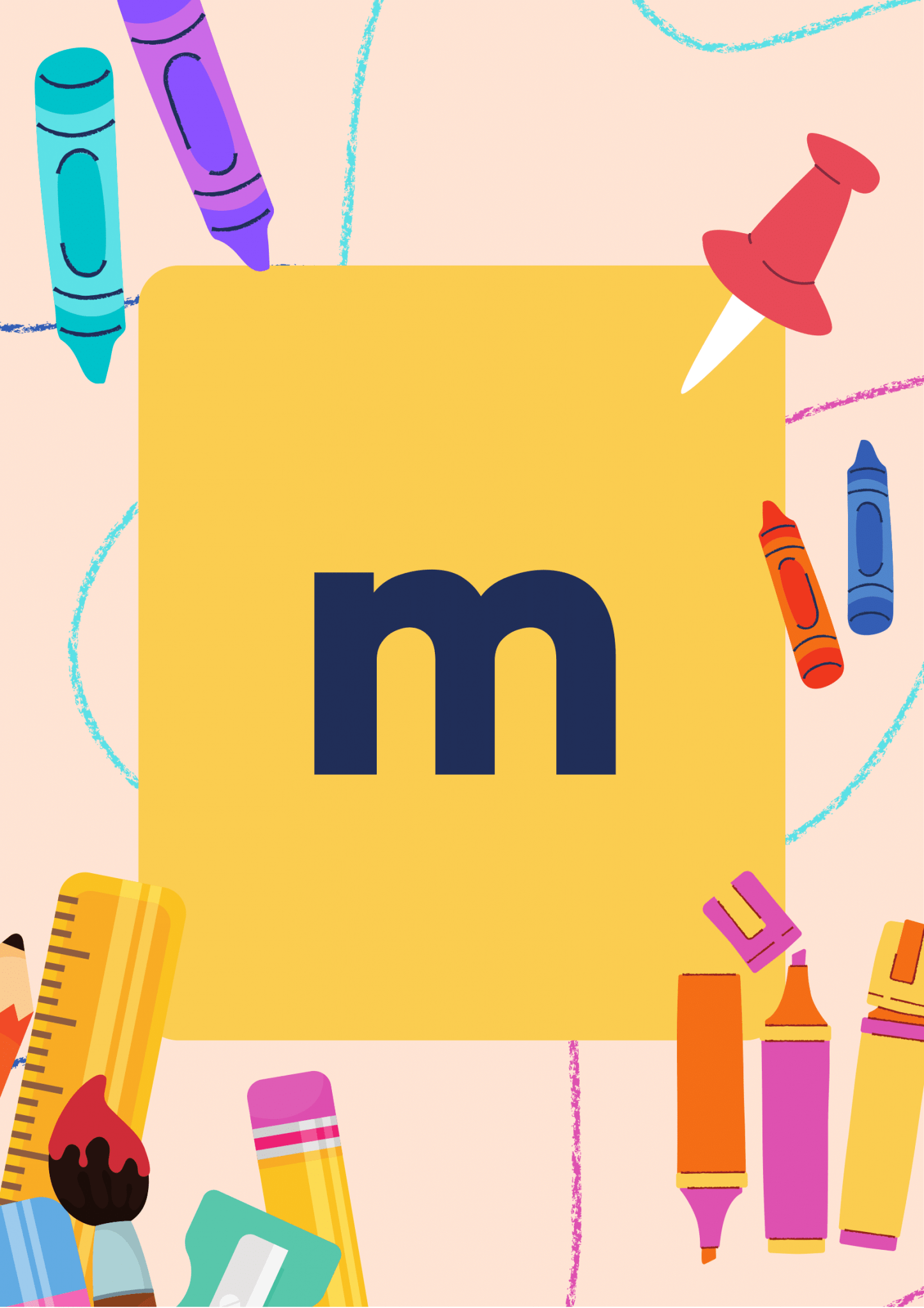 Plantilla de la letra M para imprimir 🖍️ PDF GRATIS originales