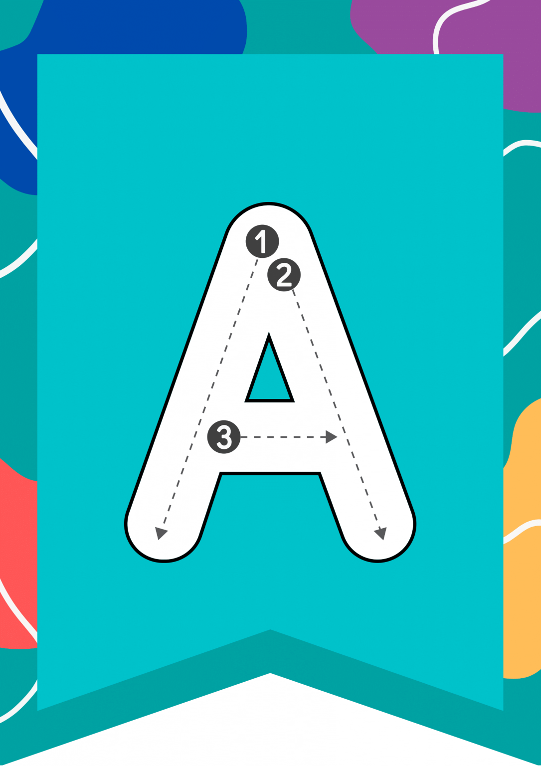 Plantilla de la letra A para imprimir 🖍️ PDF GRATIS originales