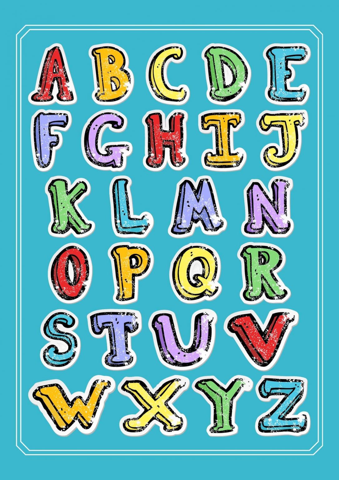 Plantilla de letras para imprimir 🖍️ PDF GRATIS originales