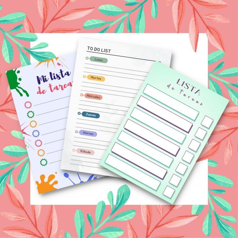 Plantilla check list GRATIS 📋 Lista de tareas para imprimir en PDF