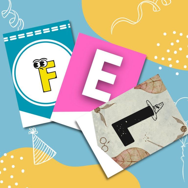 Plantilla de letras para imprimir 🖍️ PDF GRATIS originales