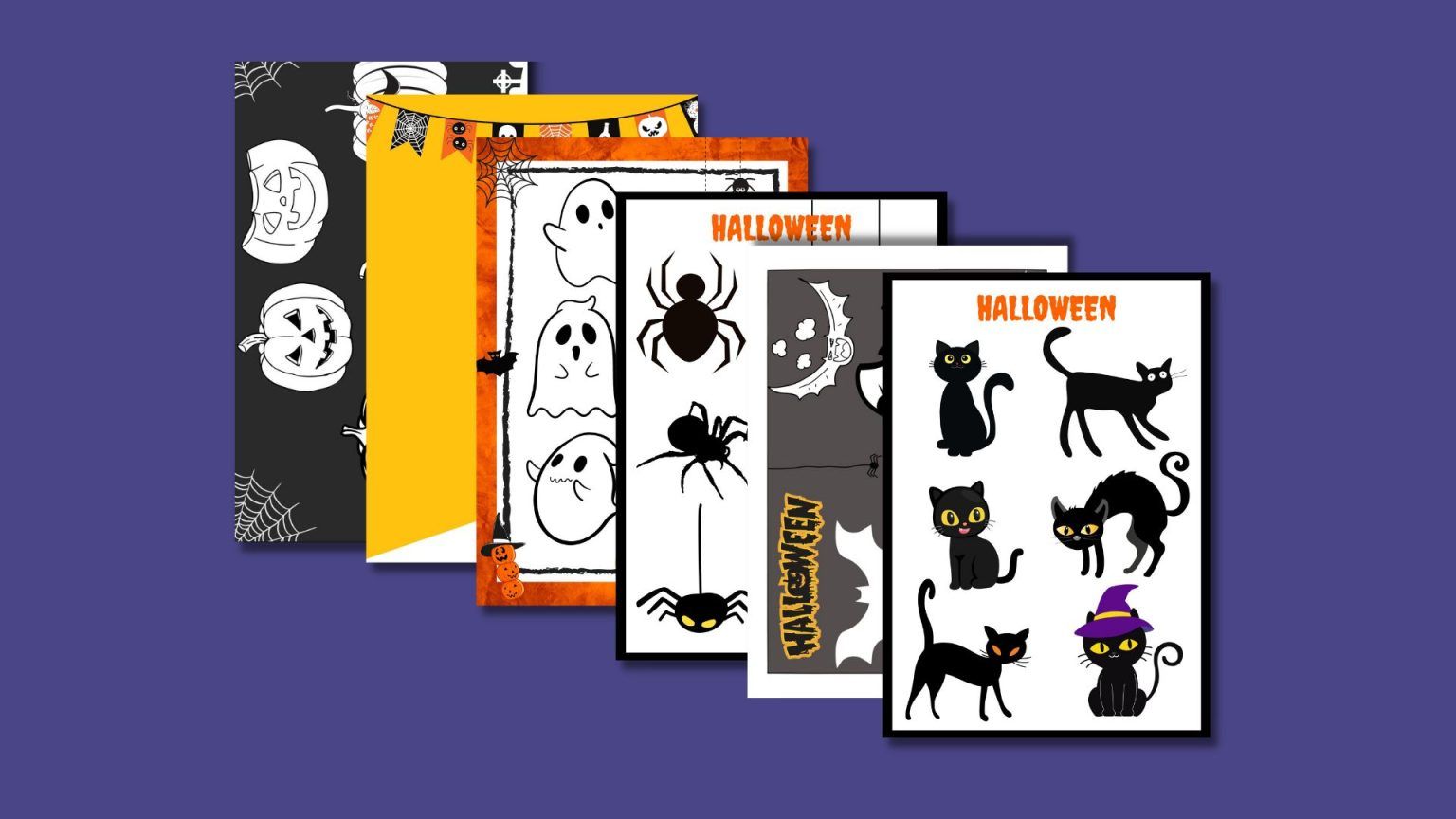 Decoración Halloween para imprimir en PDF 🎃 Descarga gratuita