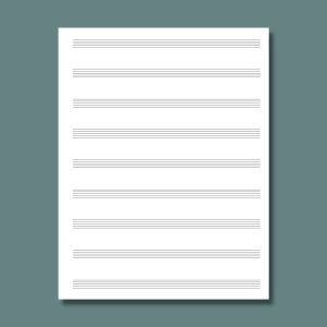 Pentagramas para imprimir A4 en PDF 🎼 Descarga gratuita