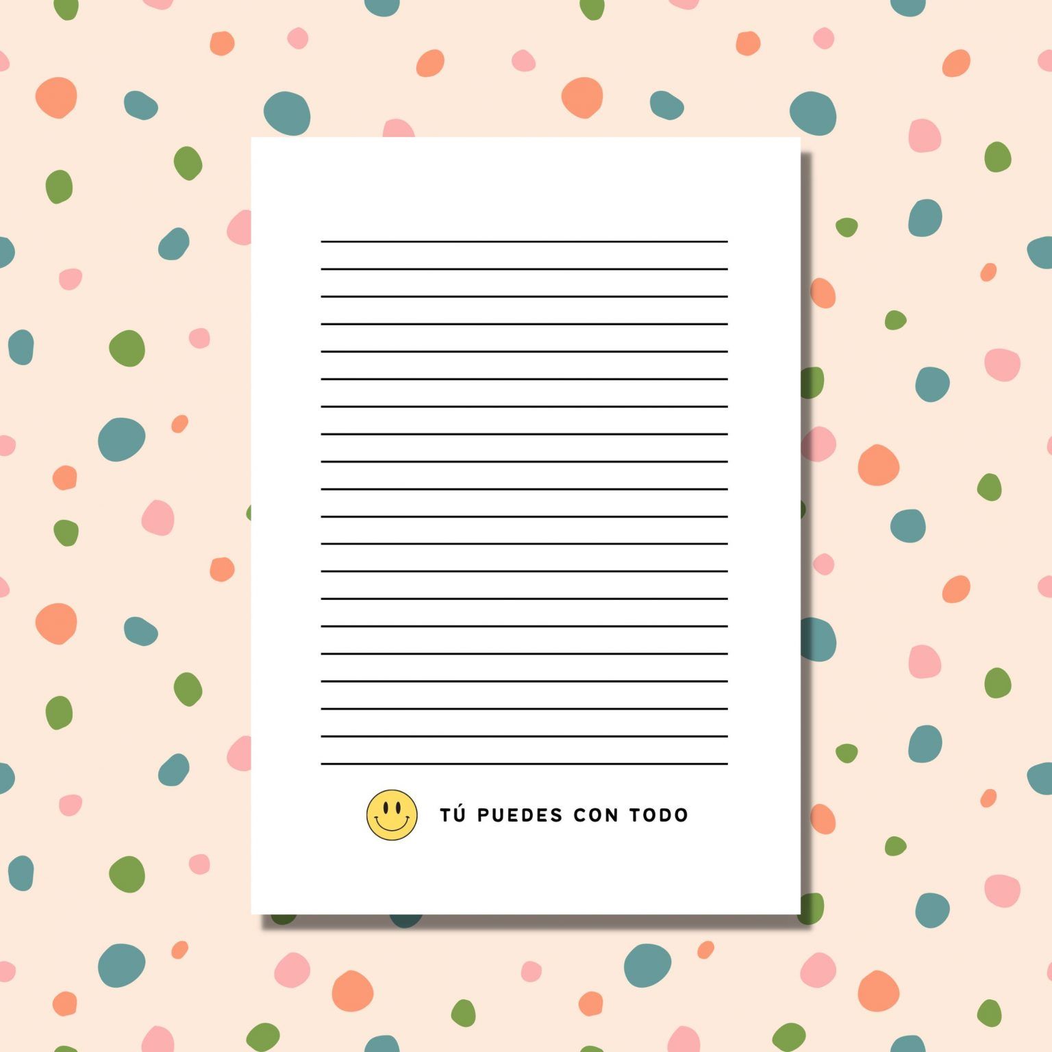 📋 Plantilla hoja rayada GRATIS para imprimir A4 PDF
