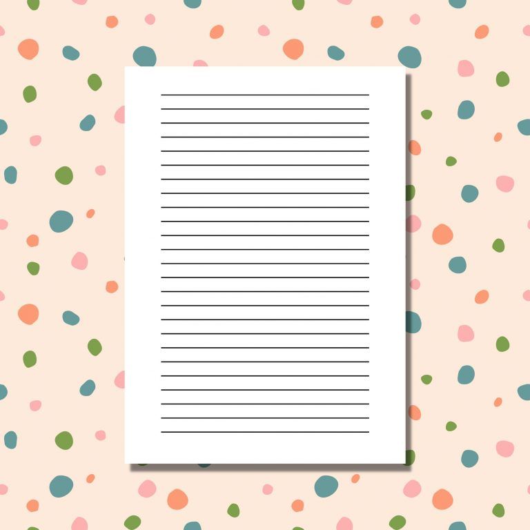 📋 Plantilla hoja rayada GRATIS para imprimir A4 PDF