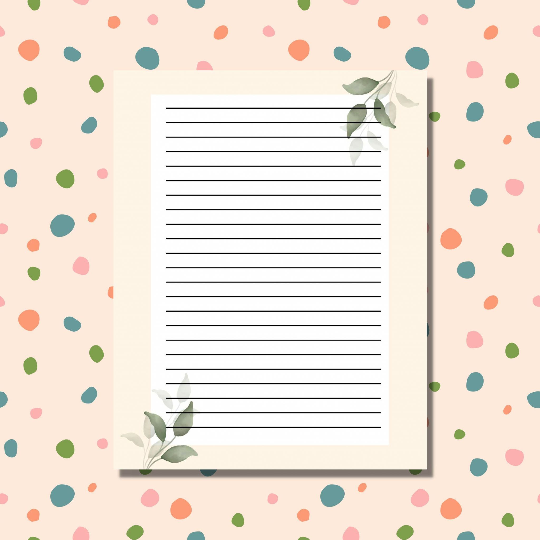 📋 Plantilla hoja rayada GRATIS para imprimir A4 PDF