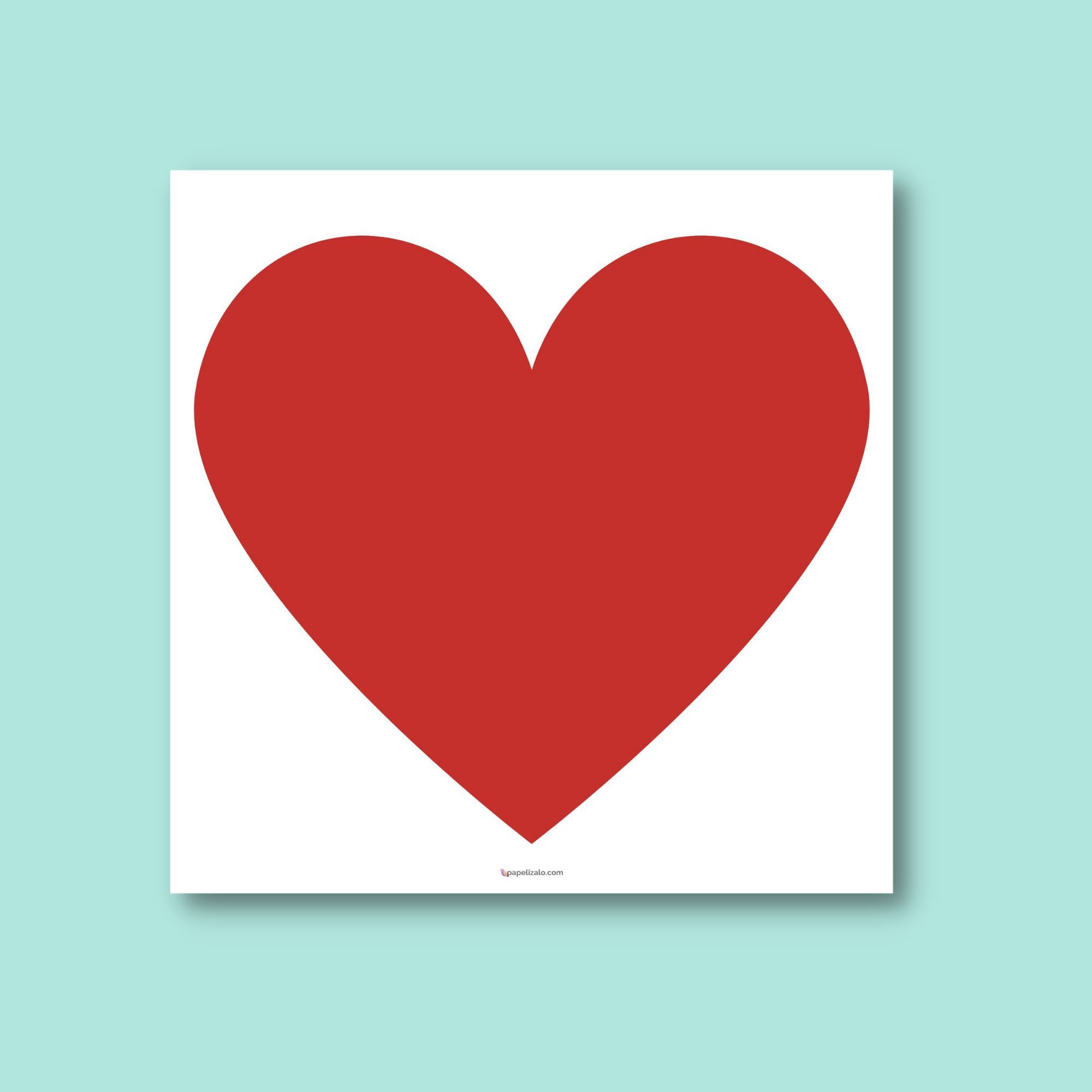 Plantilla corazones para imprimir y colorear ️ PDF Gratuito